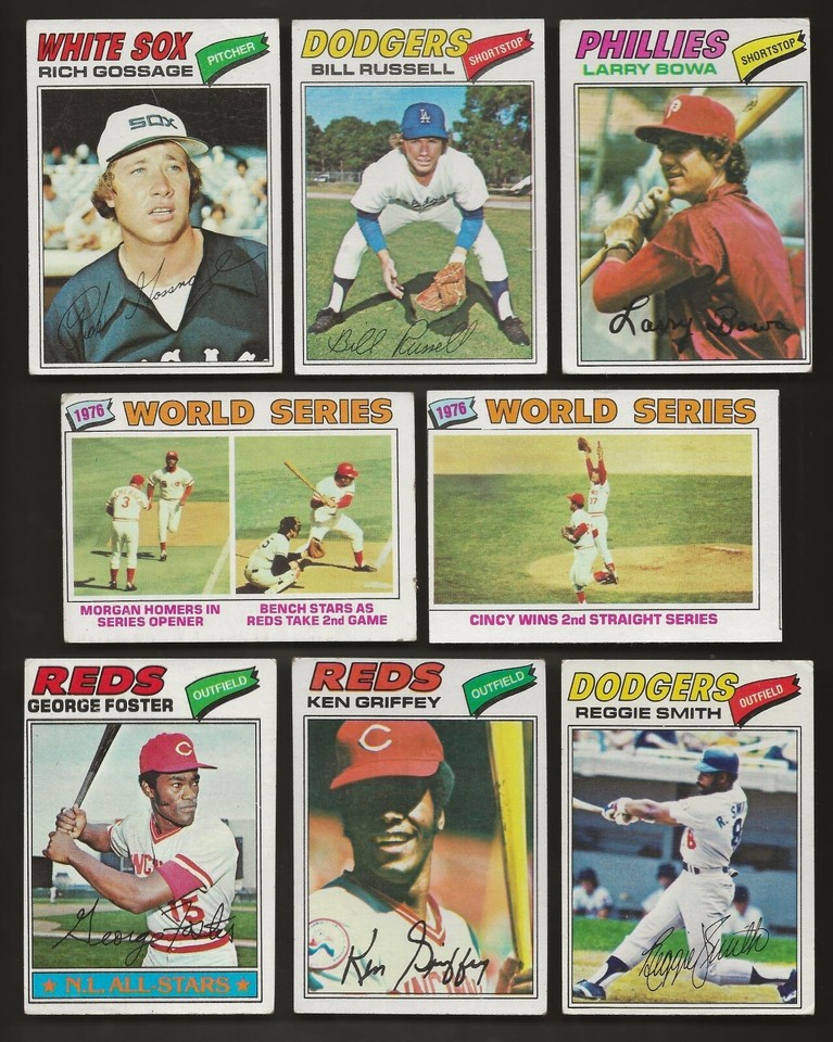 1977 Topps Baseball Partial Set Stars RCs Team Cards Checklists Lot 303 ...