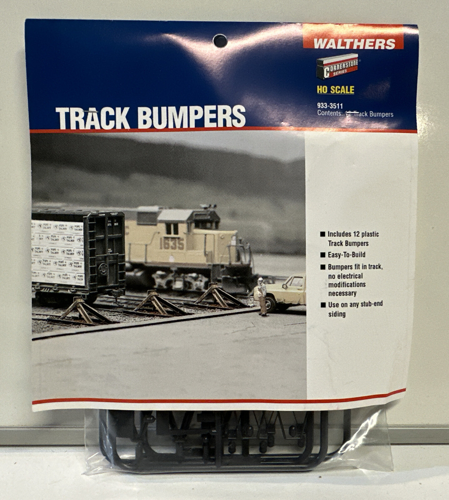 Walthers Cornerstone HO Scale Track Bumpers X12 Kit for sale online | eBay