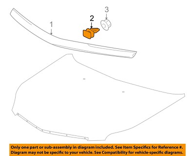 GM OEM 10-16 ELR Hood Exterior Trim-Front Molding Stud 11570693 | eBay