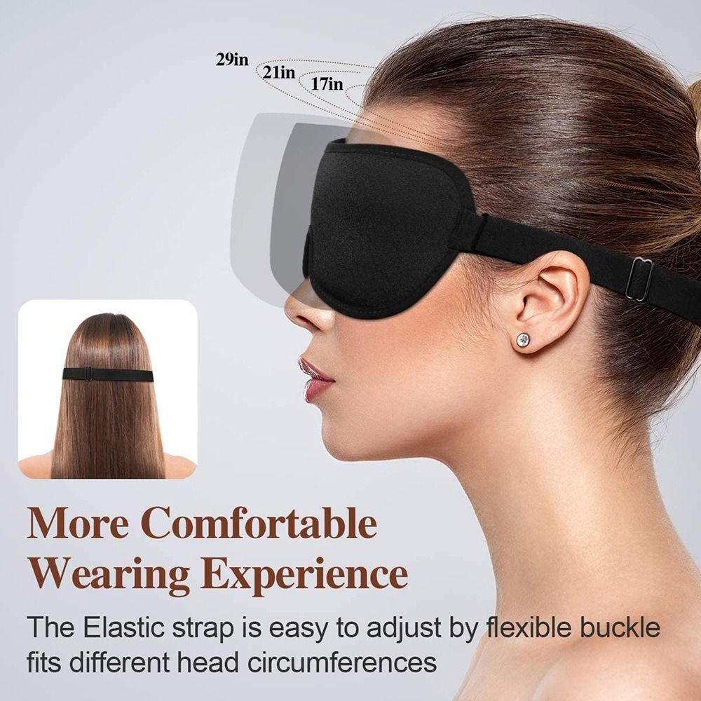 Breathable Light Blocking 3D Eye Mask Travel Blindfold Sleep Mask Eye ...