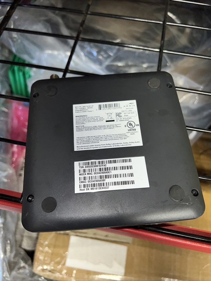 Arris Cable TV Set Top Box Model IP900 MISSING POWER CORD | eBay