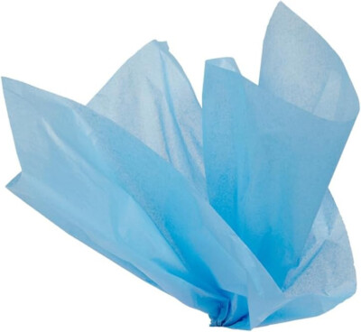 240 Tissue Paper Light Blue 20" x 30" Large Sheets Gift Ships Flat | eBay
