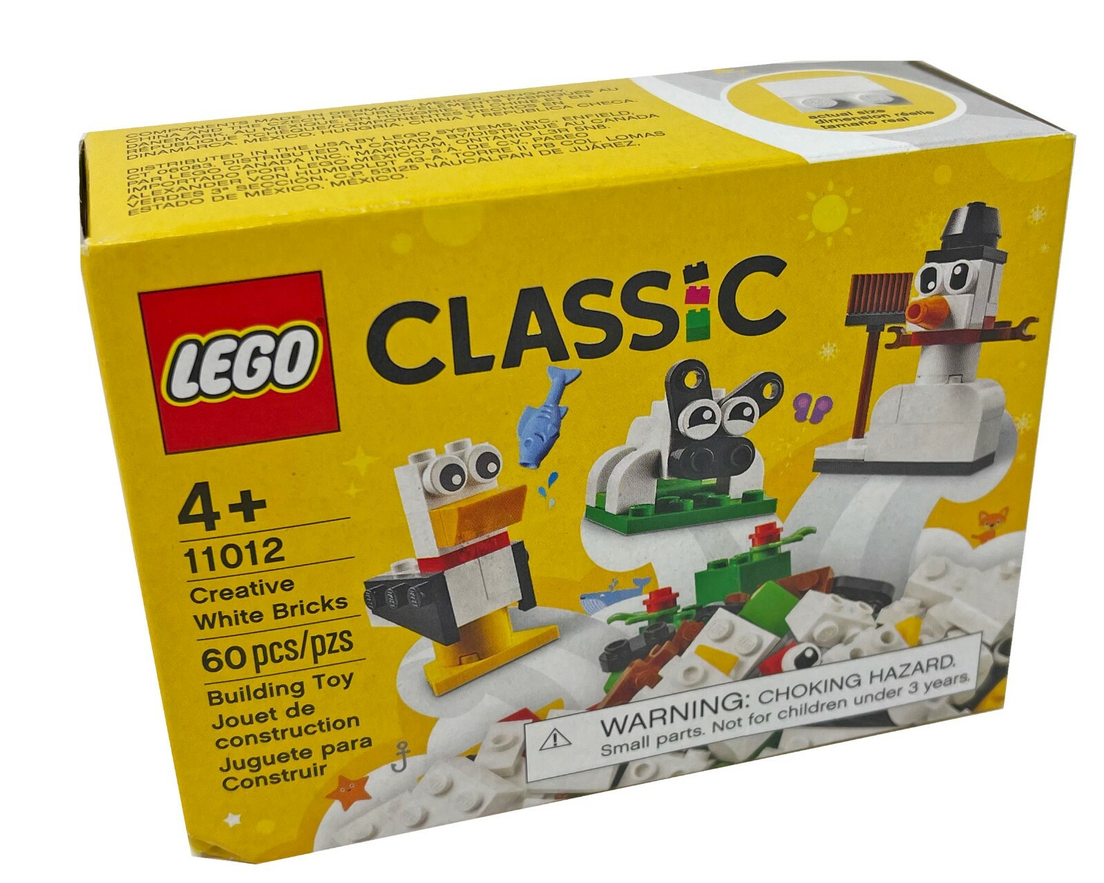 Lego Classic Creative White Bricks 60 pcs 11012 New Unopened Ages 4 ...