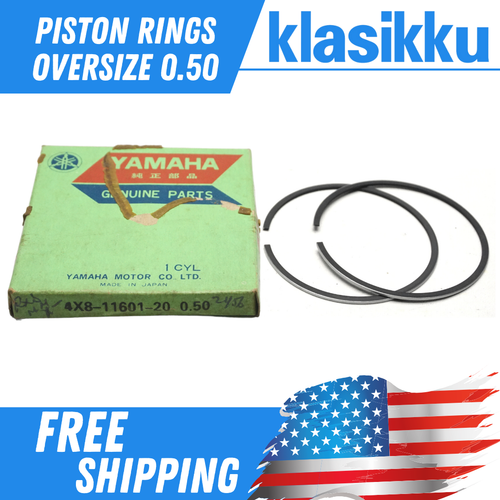Yamaha RXS 115 RX115 RX-spesial Piston Rings Oversize 0.50 Genuine 4X8 ...