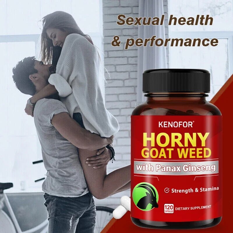 Horny Goat Weed With Maca Root 120 Capsules Sexual Enhancer For Men And Women Ebay