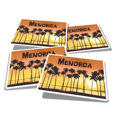 4x Vinyl Stickers Menorca Spain Beach Resort #61075 | eBay