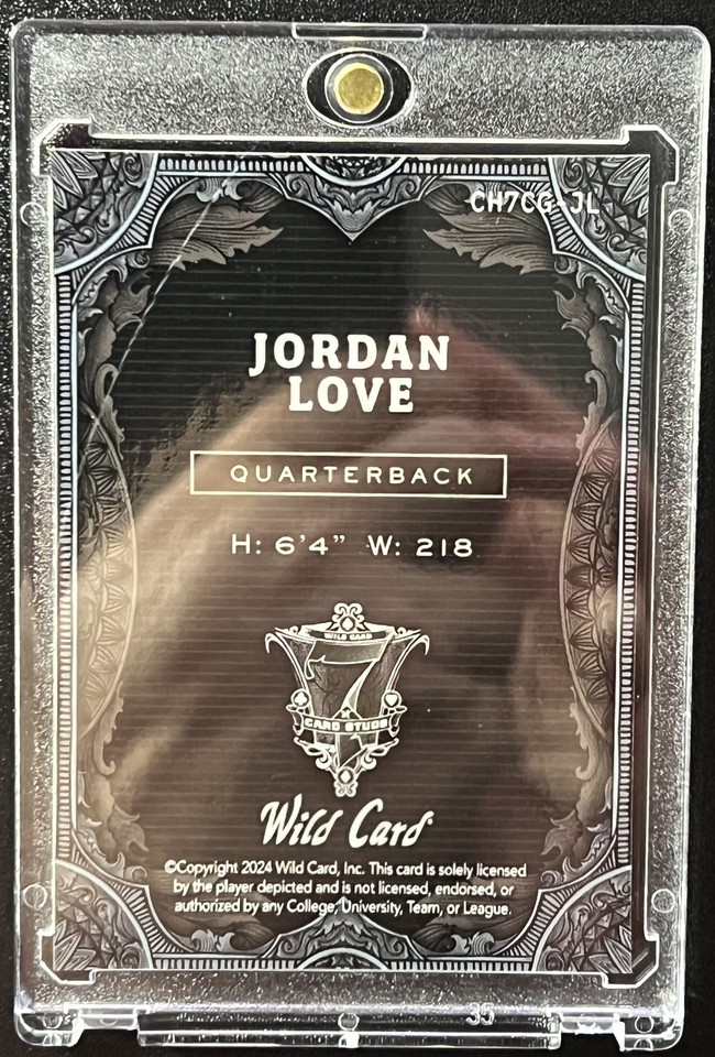 2024 Wild Card 7 Card Studs - Jordan Love 4/5 Green Bay Packers #CH7CG ...