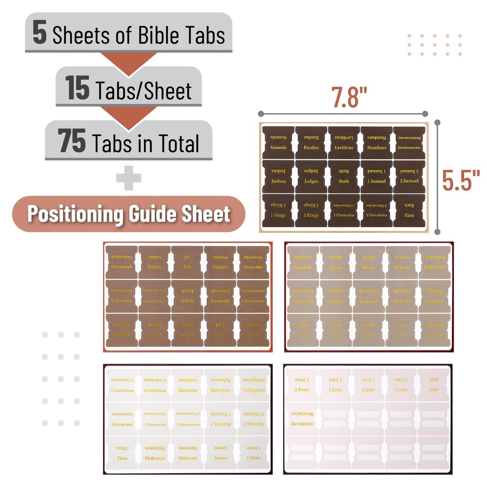 Mr. Pen- Bible Tabs, 75 Mystic Forest, Laminated Forest | eBay UK