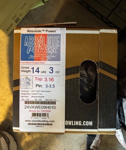 NIB 14lbs STORM ABSOLUTE POWER BOWLING BALL | eBay