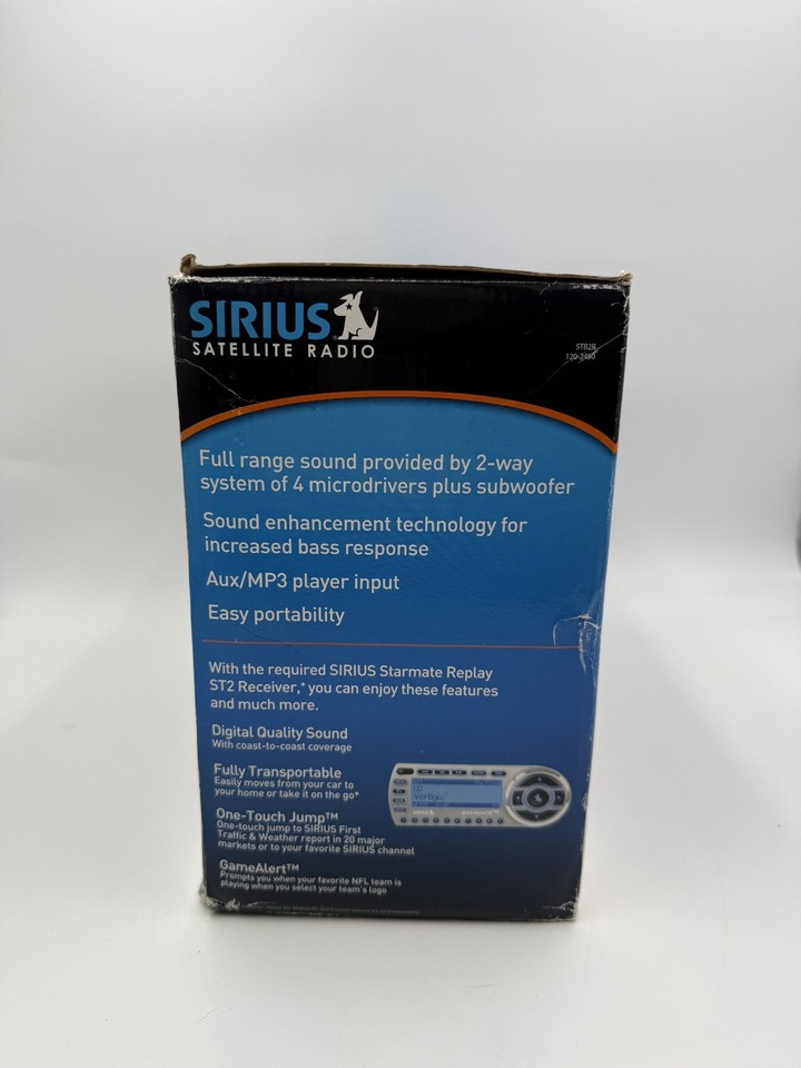SiriusXM Satellite Radio Starmate Replay Boombox ST-B2 *NEW* | eBay