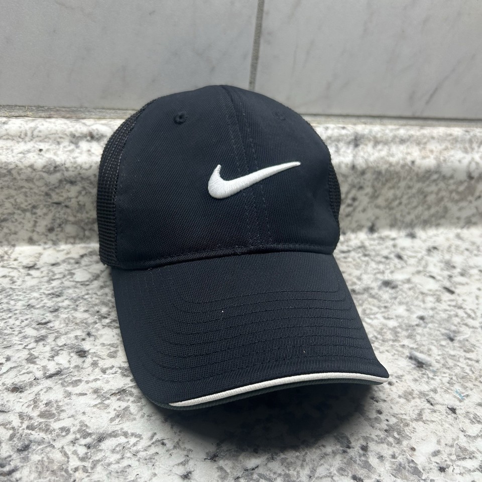 Nike Golf Hat Mens Black One Vr Cap Golfing Performance Swoosh Flex | eBay