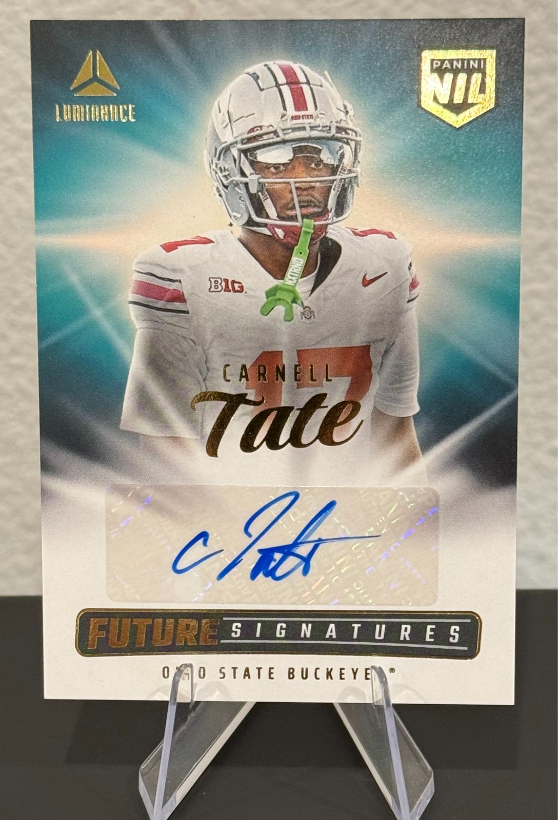 Carnell Tate 2025 Luminance #NIL-CTE Future Signatures NIL Price Guide ...