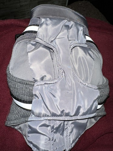 Top Dog Gray Zipper Snap Buckle Heavy Jacket S 4-6 Lbs | eBay