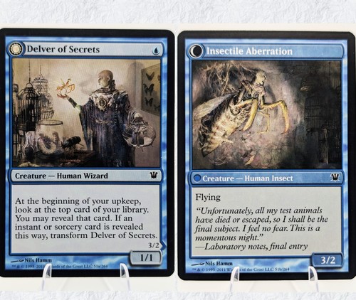 Delver of Secrets\Insectile Aberration #51a Innistrad Double-Sided Card ...