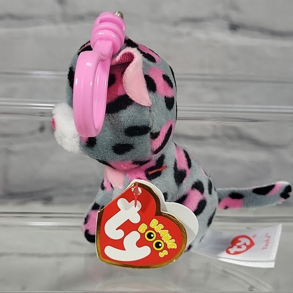 Ty Beanie Boos TASHA Clip Keychain Hangtag Fob Key Ring Chain | eBay
