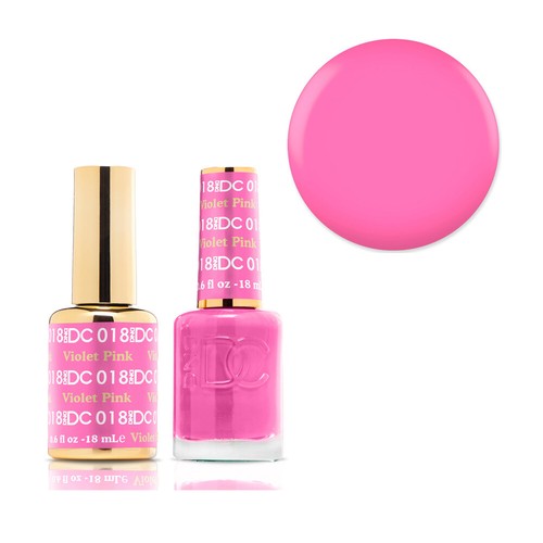 DND 018 Violet Pink - DC Collection Gel & Lacquer Duo 18ml 880189470777 ...