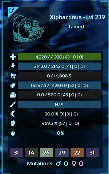 ARK Survival Ascended PvE PC/XBOX/PS5 NEW Dino Lvl 200+ Xiphactinus ...