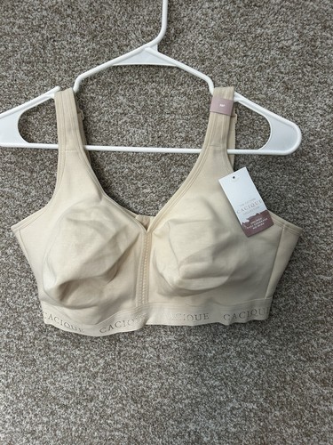 Cacique The Cotton Collection Beige Unlined Full Coverage No Wire Bra ...