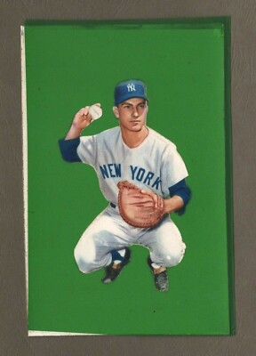 1957 Topps Darrell Johnson Baseball Card Original Artwork | eBay