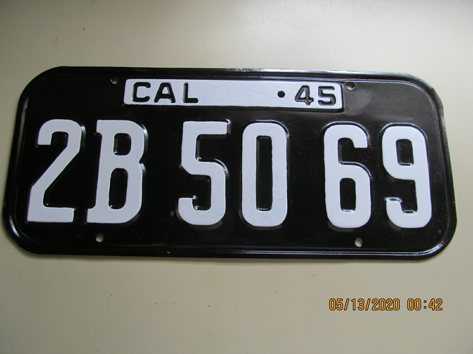 1945 CALIFORNIA LICENSE PLATE - RESTORED AND DMV CLEARED - NICE | eBay.de