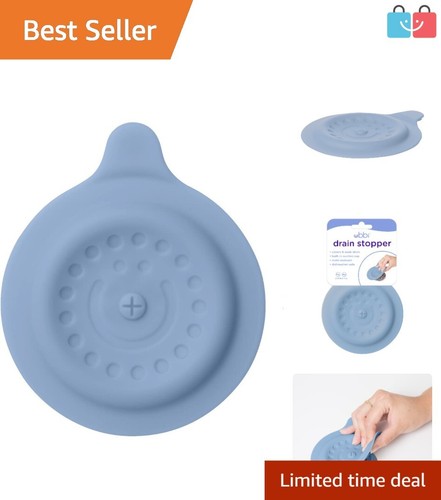 Non-Skid Baby Drain Stopper in Cloudy Blue - Perfect for Stress-Free ...