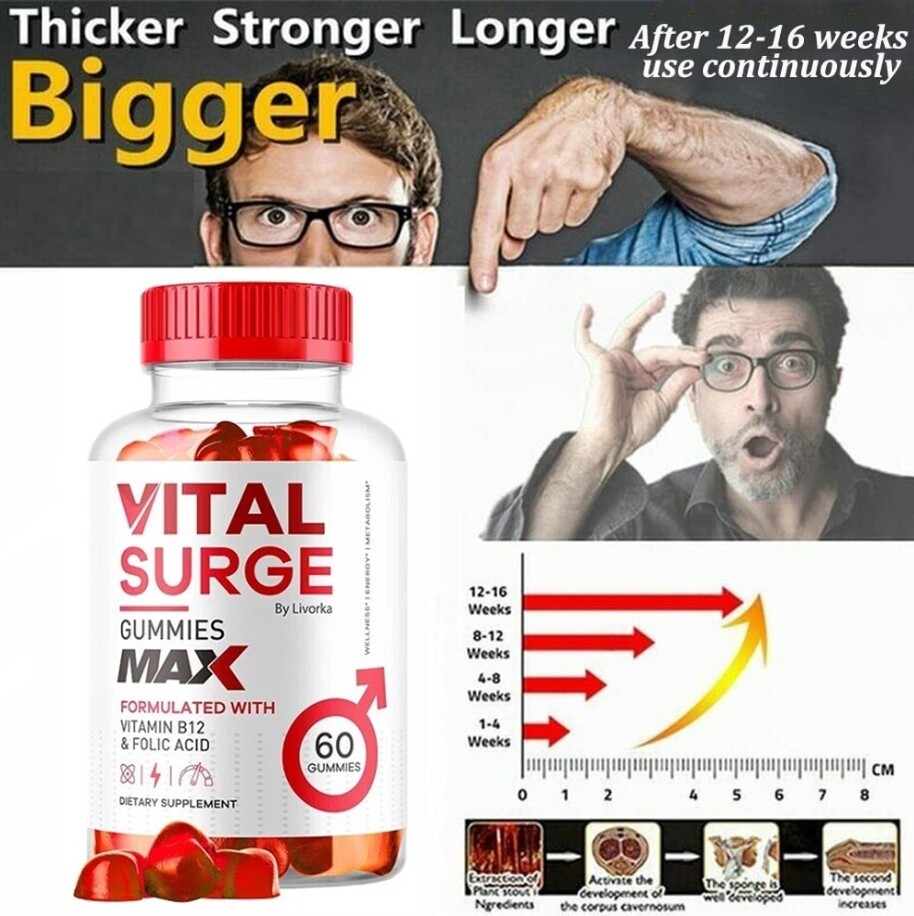 Vital Surge Male Gummies, Vital Surge Testo Support~Gummys Performance ...
