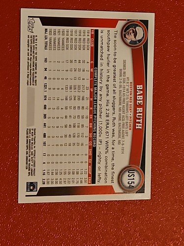 ⚾️ 2011 Topps Update Babe Ruth Cognac Diamond Anniversary SP Red Sox ...