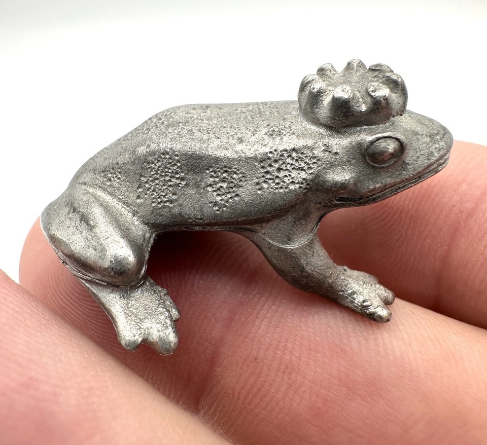 Vintage Frog Bull Tree Toad Mini Pewter Figurine Collectible Prince ...