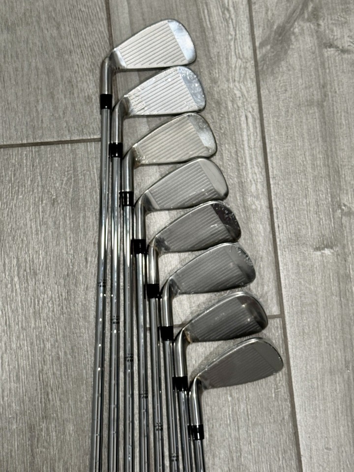 Tommy Armour 845 Tour Step Platinum Iron Set 3-PW Lamkin Crossline Grip ...