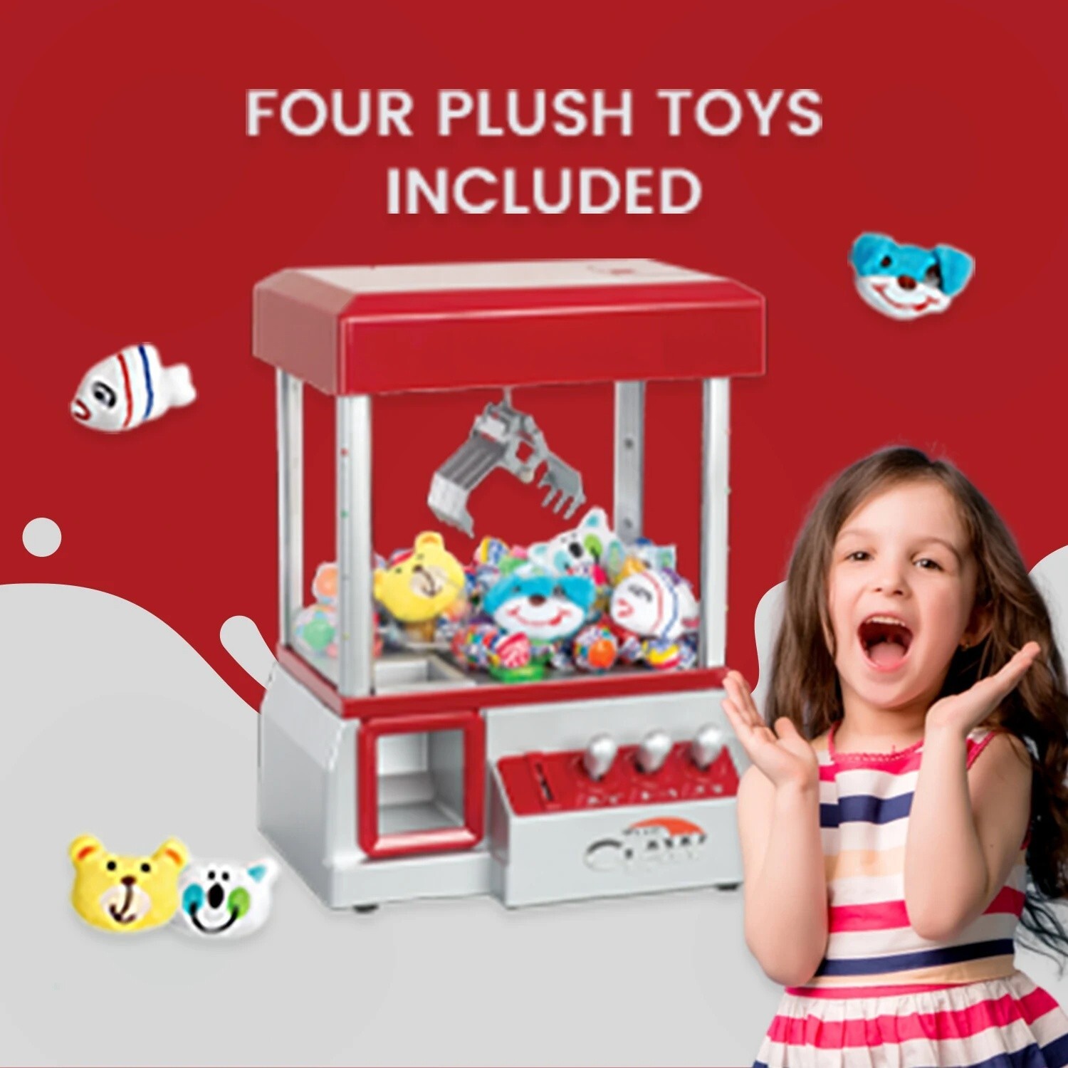 Carnival Claw Game Machine Mini Arcade Grabber Crane Toy Kids ...