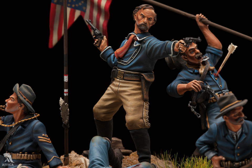 George Custer Battle of Little Bighorn Painted Tin Toy Soldier Pre-Sale ...