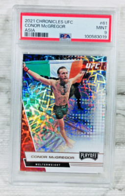 2021 PANINI CHRONICLES UFC #61 CONOR MCGREGOR (ASIA) FOIL PLAYOFF (PSA ...