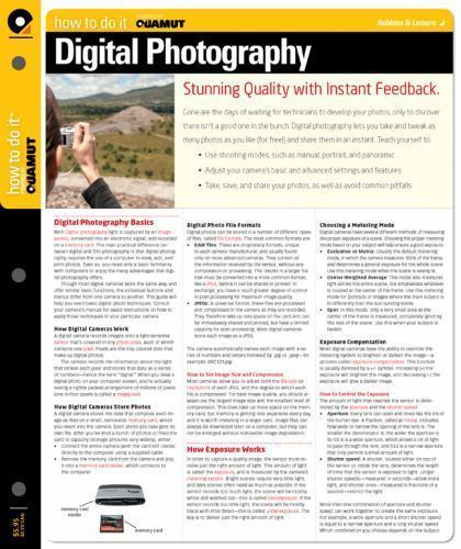 Digital Photography (Quamut) by Quamut (2010, Wallchart) for sale ...