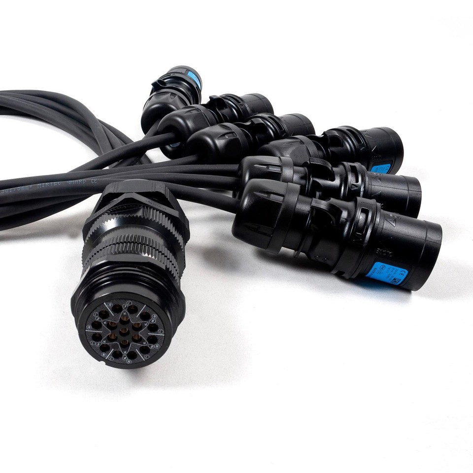 Socapex Spider - 16amp CEE Plug to 19 Pole Female Soca | eBay