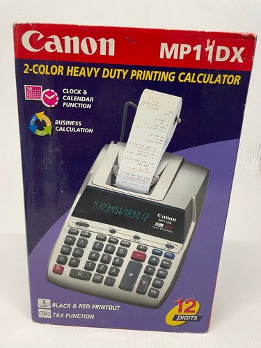 Canon MP11DX 2-Color Heavy Duty Printing Calculator With Box FREE ...