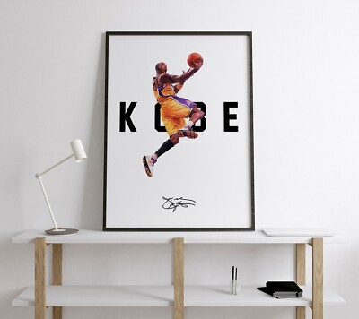 Kobe - NBA Signature Series - Black Mamba - Wall Digital Art Poster ...