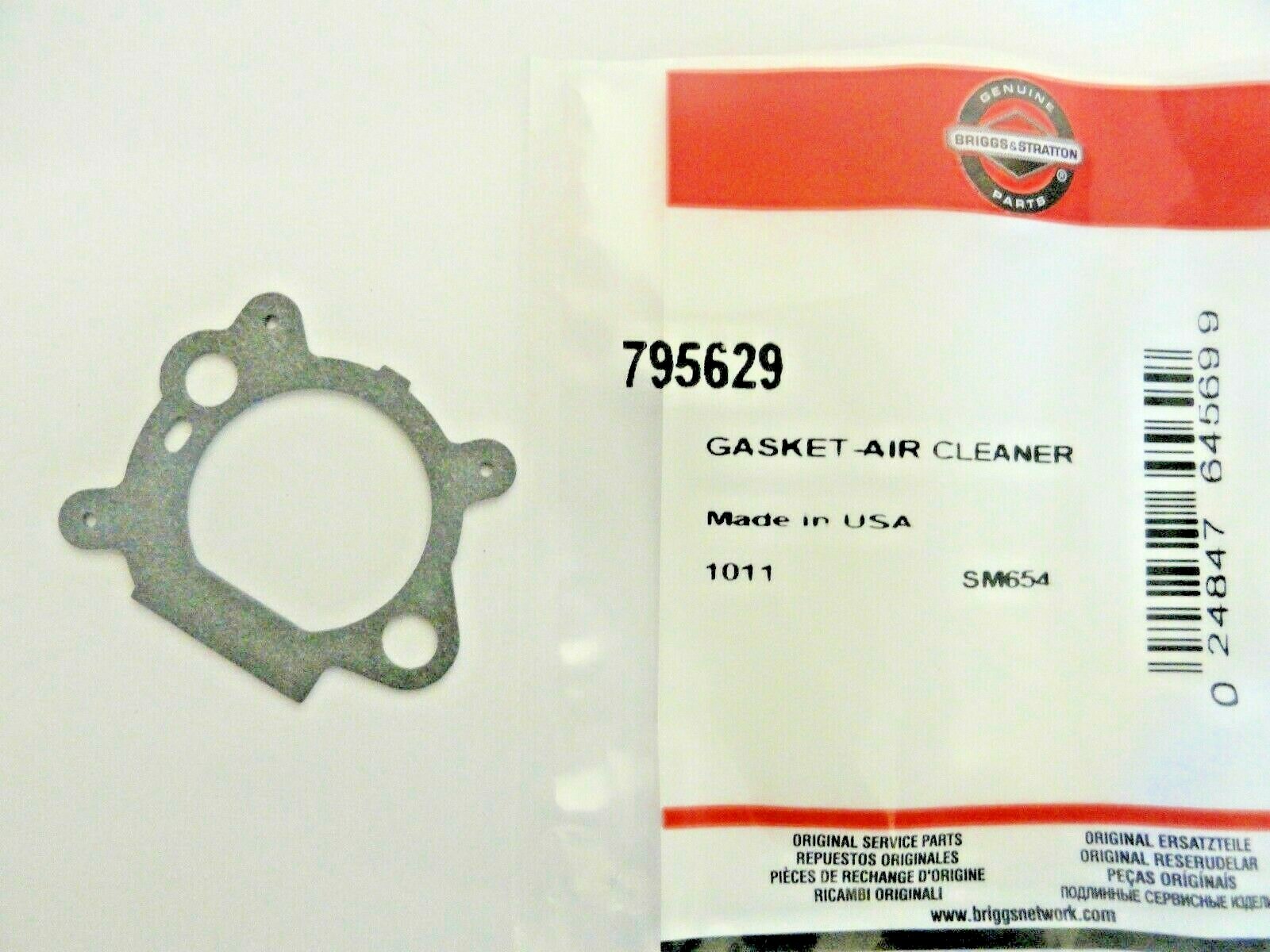 GENUINE BRIGGS CARBURETTOR INTAKE MOUNTING AIR FILTER GASKET 795629 ...