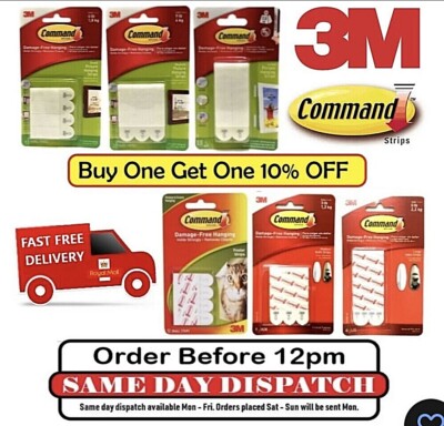 Comand Strips Self Adhesive Damage Free Wall Hanging Picture Frames ...