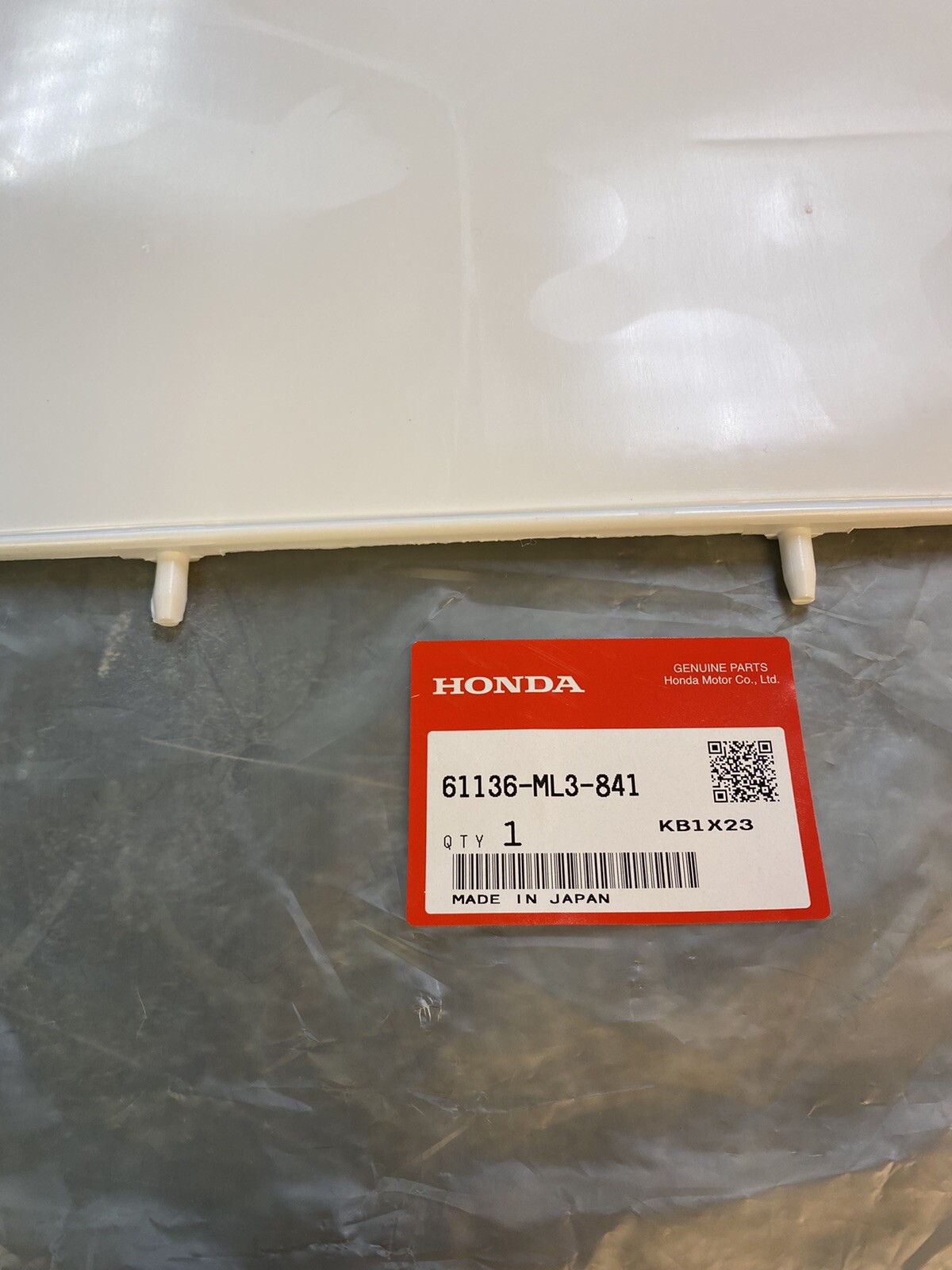 OEM Honda White Front Number Plate CR125R CR250R CR500R XR200R 61136 ...