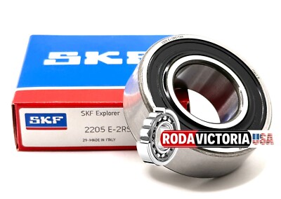 SKF 2205 E 2RS1 TN9 Double Row Self-Aligning Bearing, RUBBER SEALED ...