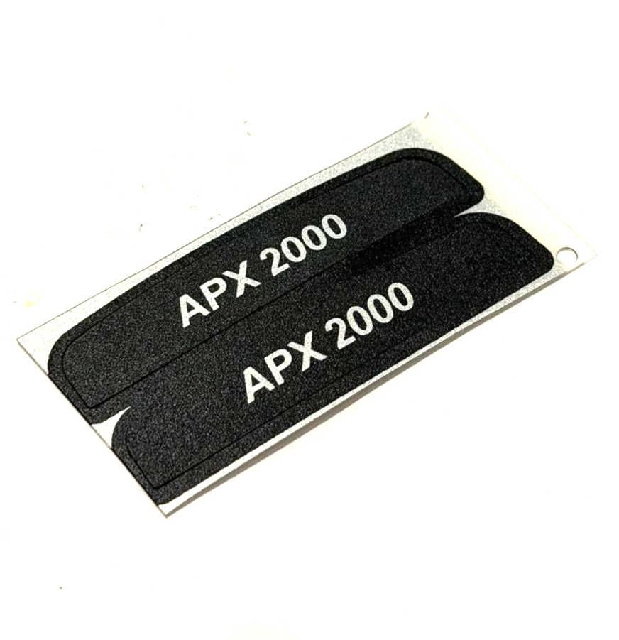 2 Pcs BACK Sticker Logo Label Replacement for Motorola APX2000 APX 2000 ...