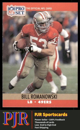Bill Romanowski 1990 Pro Set #642 San Francisco 49ers Rookie | eBay