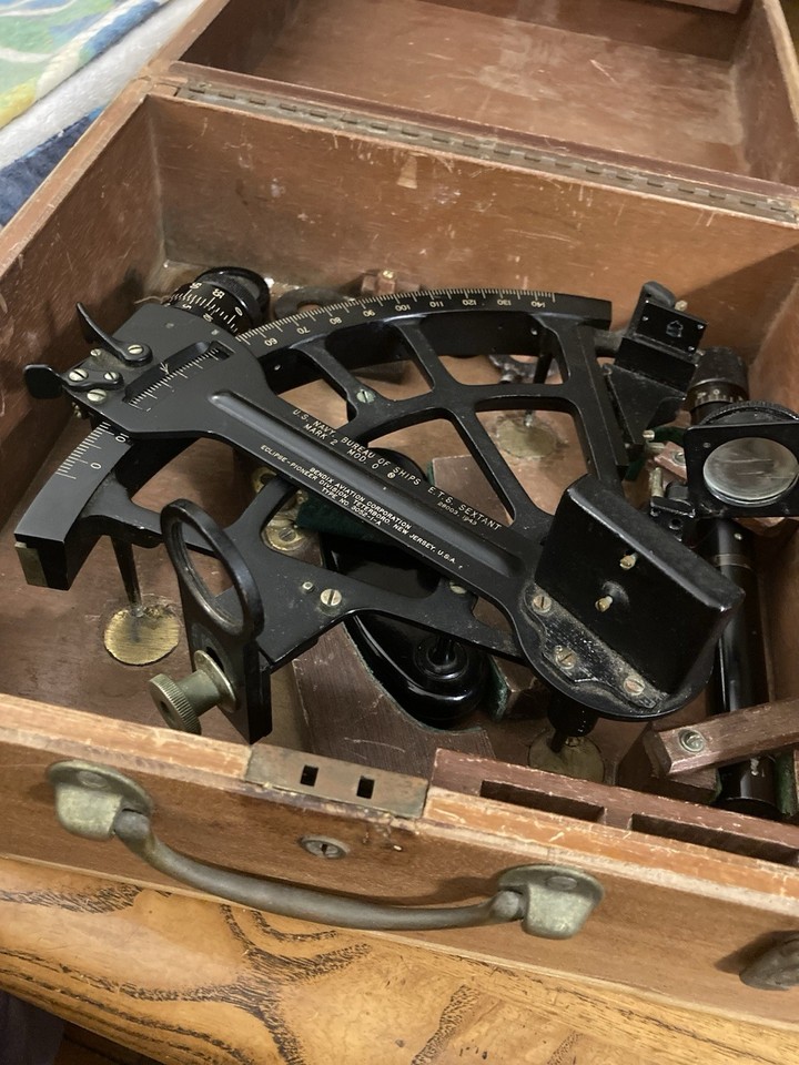 US Navy BU. Nav. Mark II Sextant by David White Co. WWII Era 6644-1943 ...