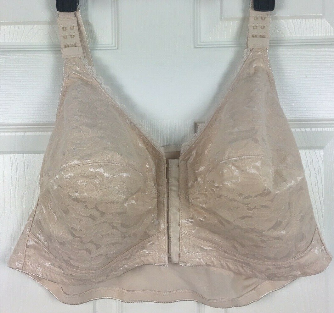 INSTANT SHAPING Sz 48D Beige FRONT CLOSE BACK SMOOTHING FULL COV ...