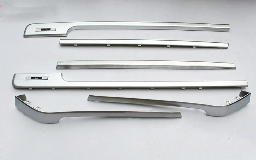 6pcs Silver Door Side Body Molding Trim Strip Cover For Range Rover LWB ...