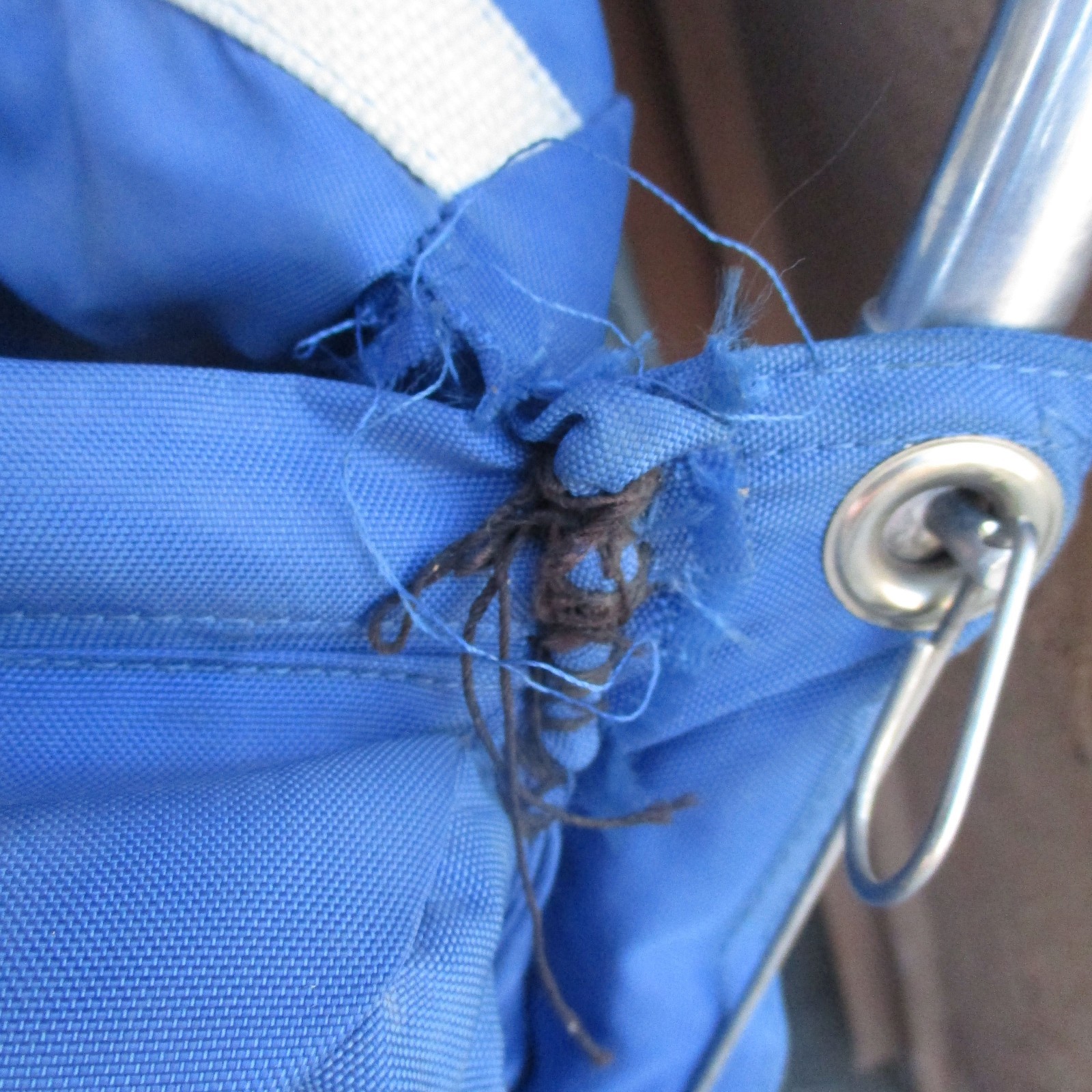 Gerry External Frame Backpack Blue Nylon Bag w Large Compartments ...