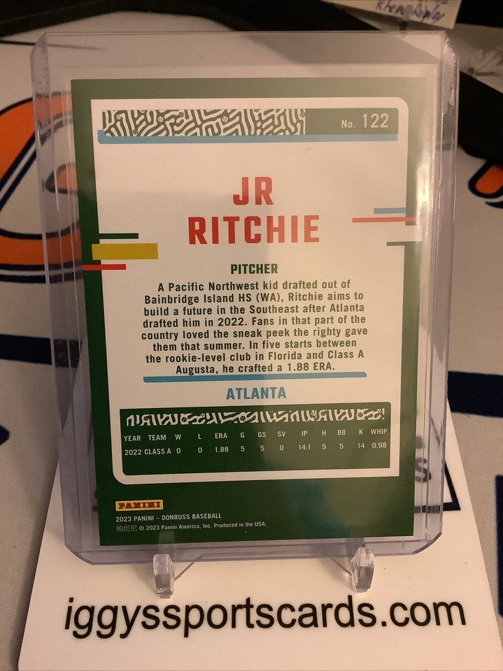 JR Ritchie 78/2023 HOLO RED 2023 Panini Donruss Baseball Braves | eBay
