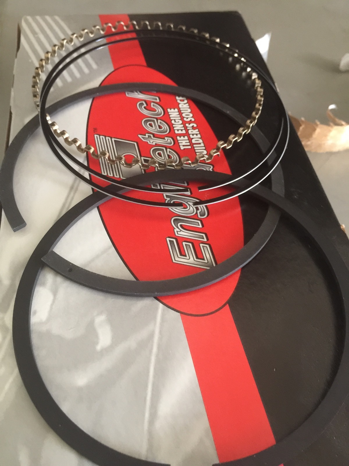 Big Block Moly Piston Rings BBC 7.4 1996-2000 5/64 5/64 3/16 Shallow ...