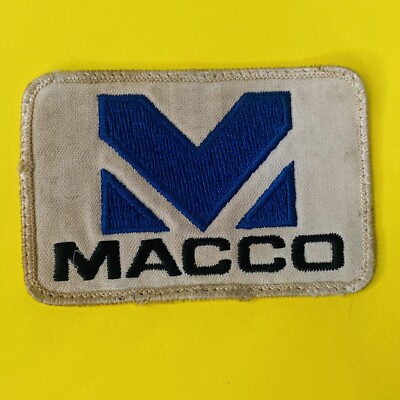 Vintage Patch Macco Embroidered "M" Logo - Collectible - Oil | eBay