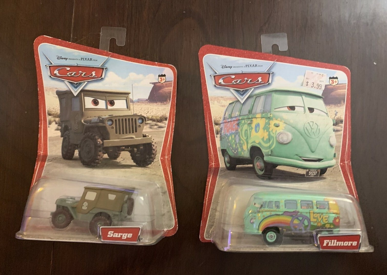 MATTEL 1:64 SCALE DISNEY PIXAR CARS FILLMORE VW MICROBUS DESERT SERIES ...